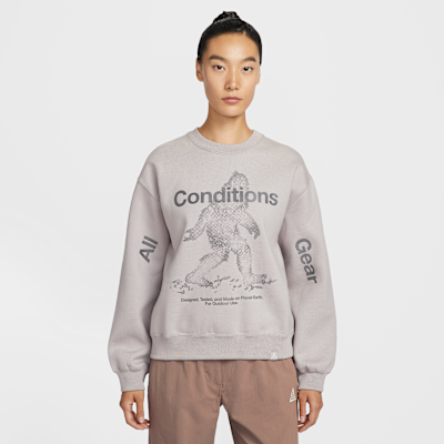 Nike ACG "Tuff Fleece" Therma-FIT 女子拒水加绒圆领运动衫-NIKE 中文官方网站