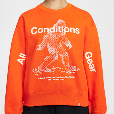 Nike ACG "Tuff Fleece" Therma-FIT 女子拒水加绒圆领运动衫-NIKE 中文官方网站